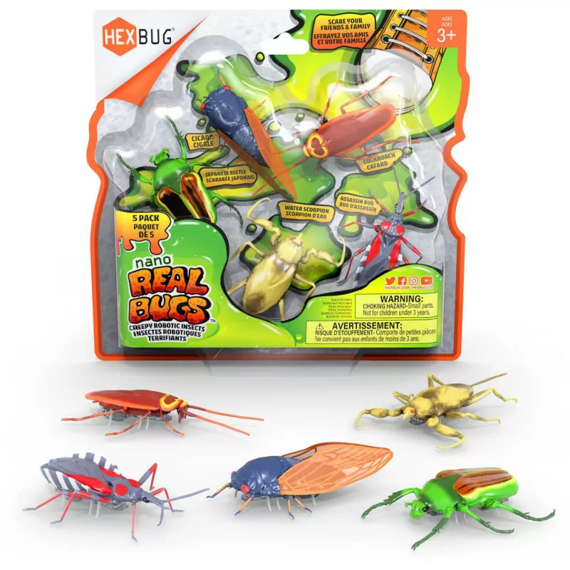 HEXBUG - Nano Real Bugs - 5Pk Assorted - Afterpay Available!