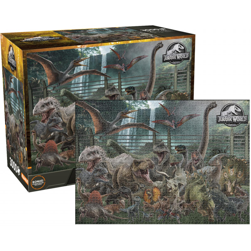 Jurassic World Size Chart 3000Pc Puzzle - Afterpay
