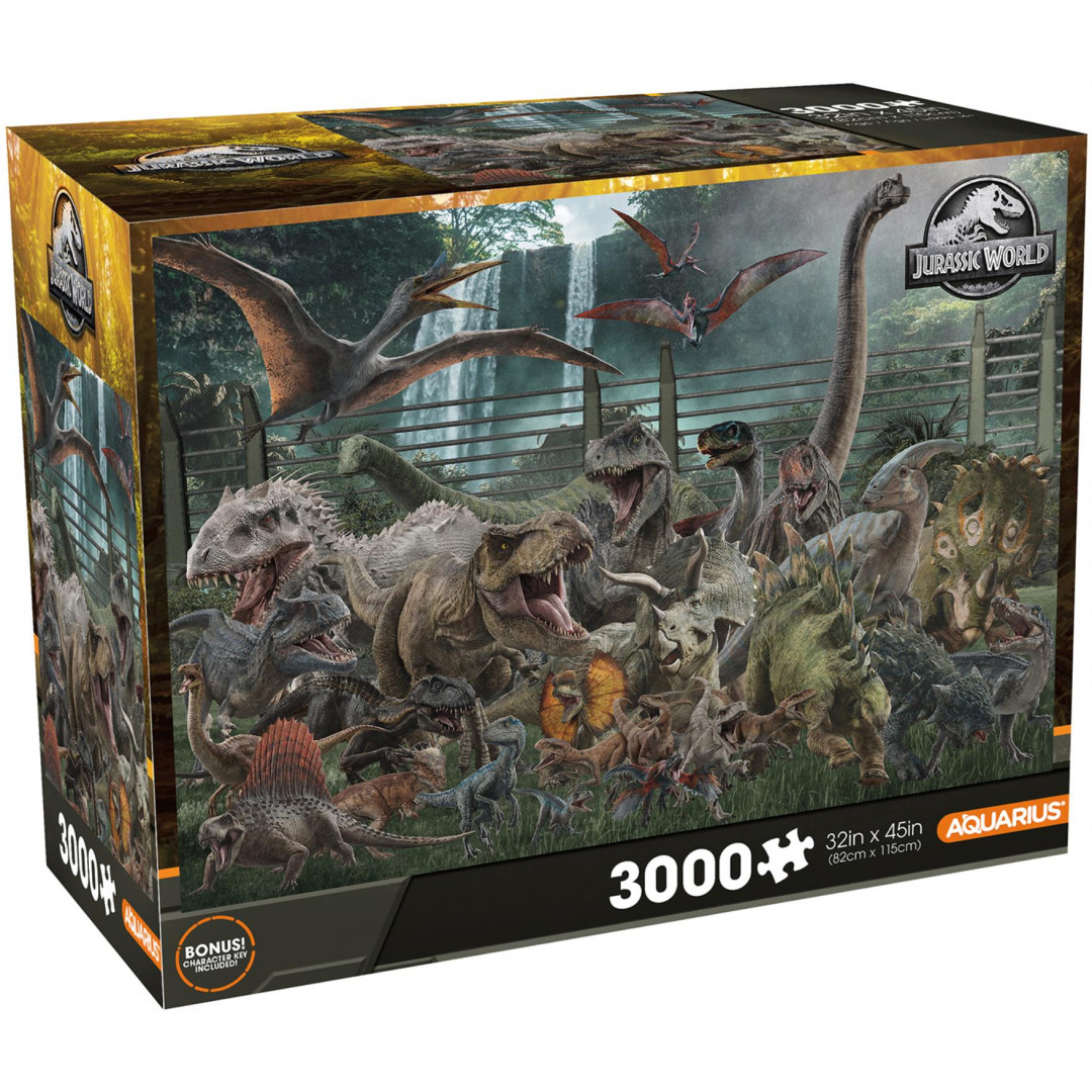Jurassic World Size Chart 3000Pc Puzzle - Afterpay