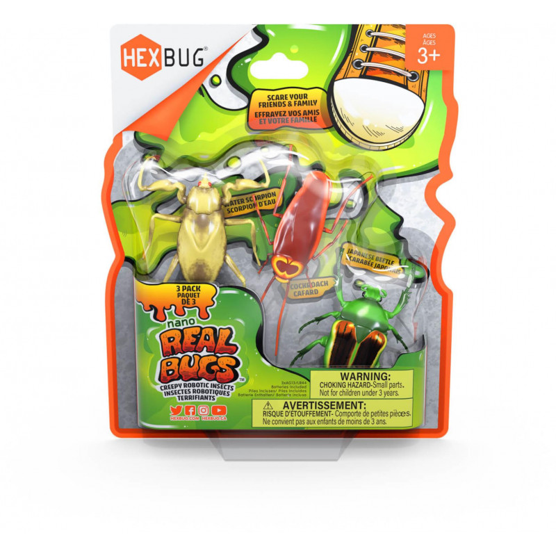 Hexbug - Nano Real Bugs - 3Pk Assorted - Afterpay Available!