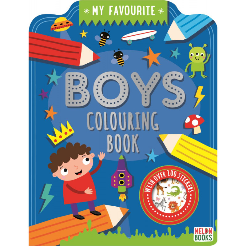 My Favourite Colouring Books 72Pg W Stickers Assorted