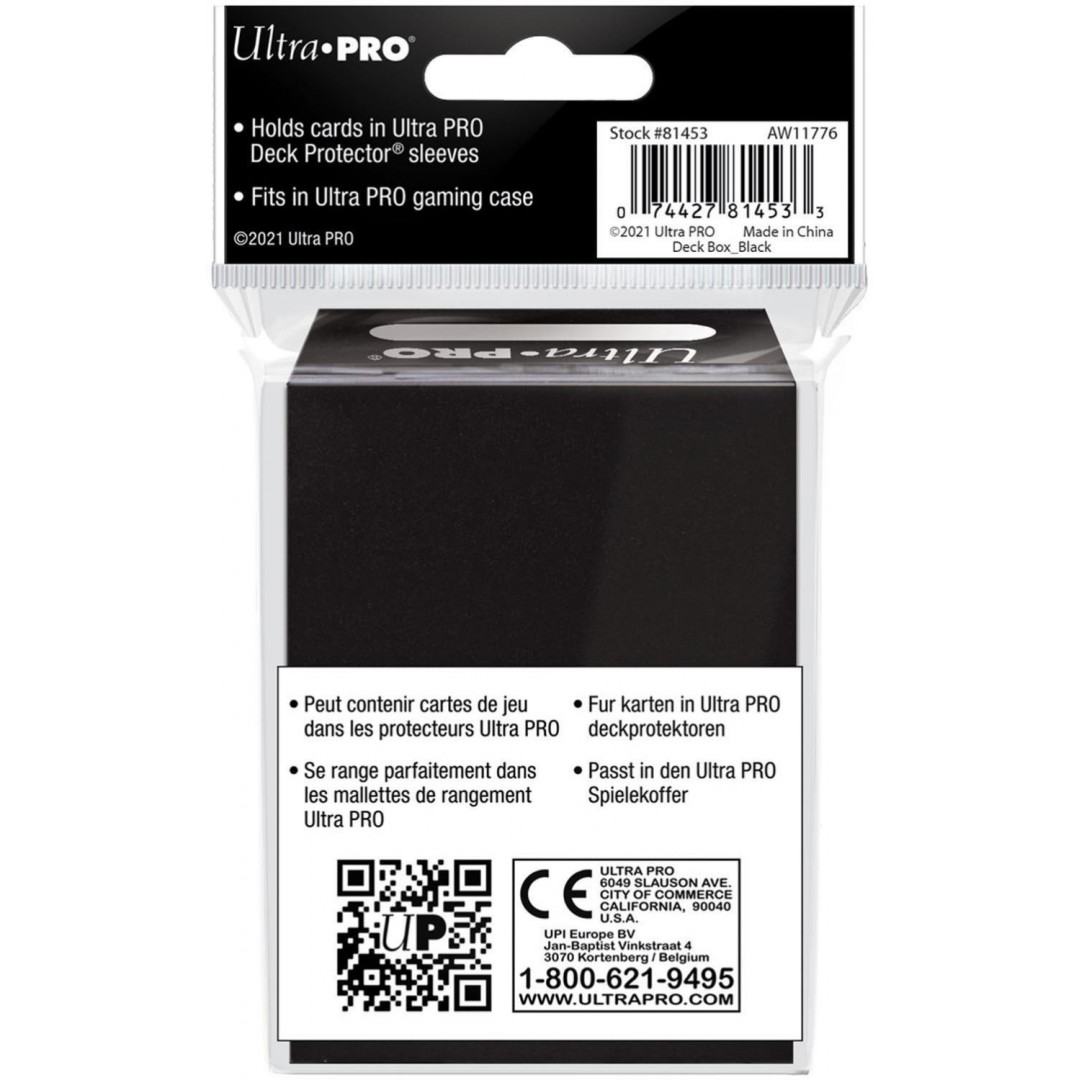 Ultra Pro Deck Box - Solid Black - Afterpay Available!