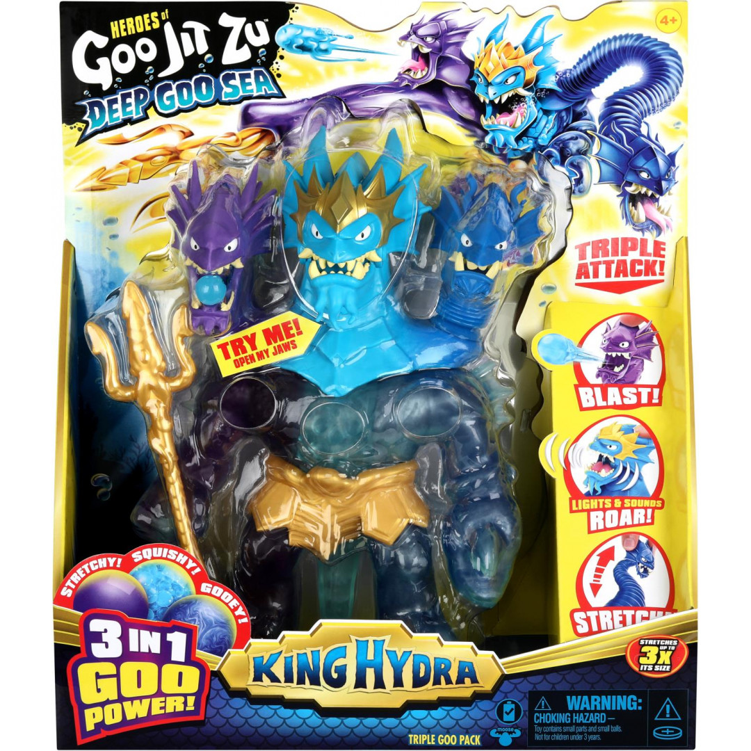 Heroes Of Goo Jit Zu S9 Deep Goo Sea King Hydra Triple Goo