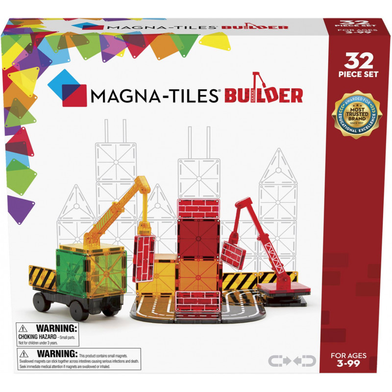 Magna-Tiles - Builder - 32 Piece Set - Afterpay Available!