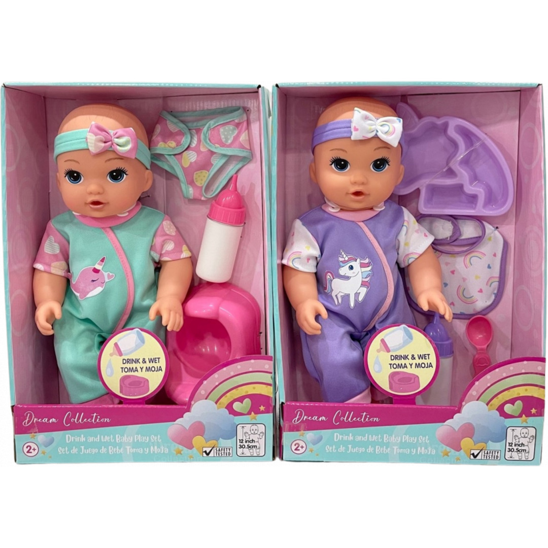 Gigo 12 Drink Wet Baby Play Set Assorted Afterpay