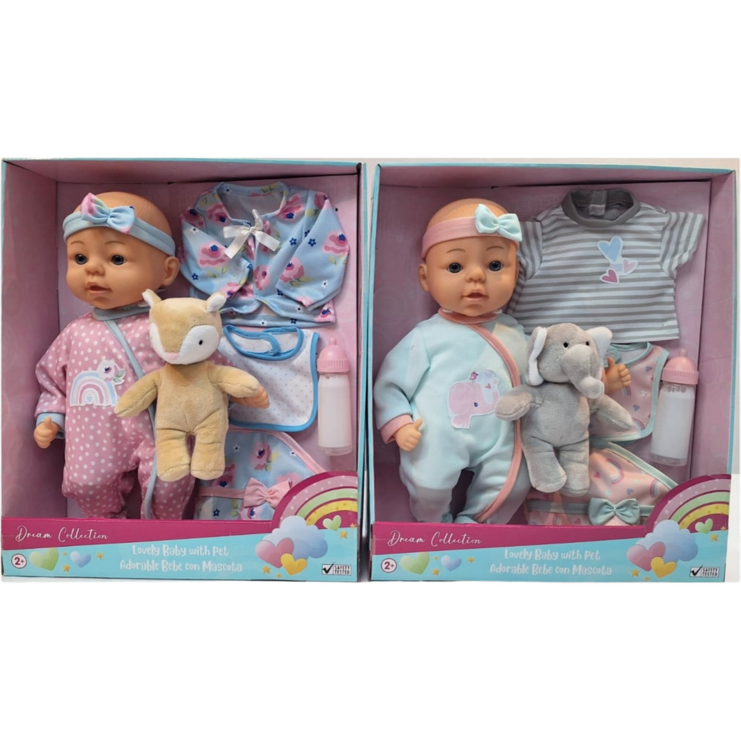 Gigo 13" Lovely Baby Doll Gift Set Assorted - Afterpay