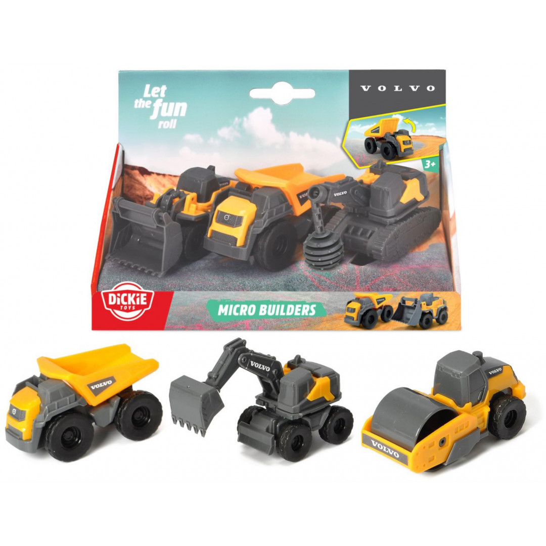 Dickie Volvo Micro Builders Assorted - Afterpay Available!