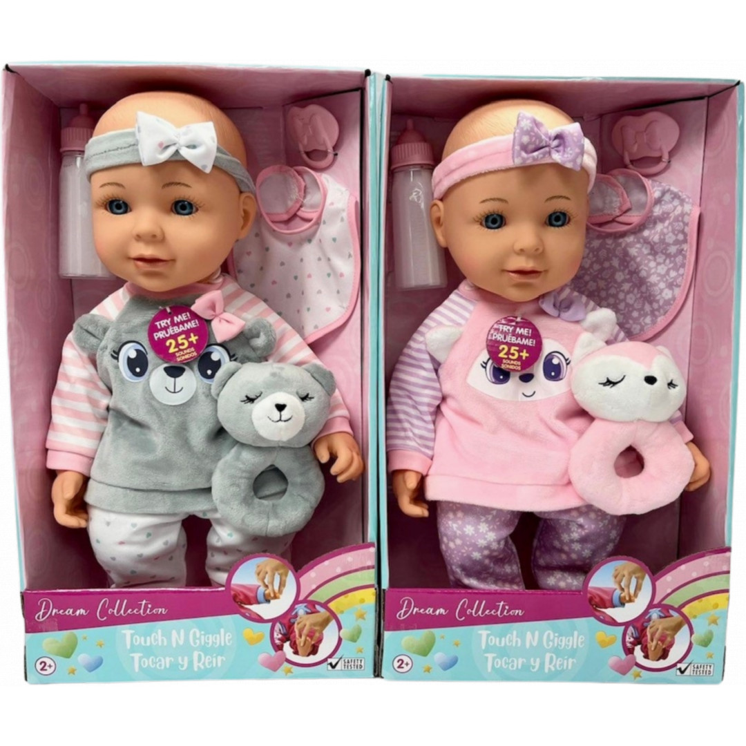 Gigo 16" Battery Touch N'Giggle Dolls - 25 Sounds Assorted