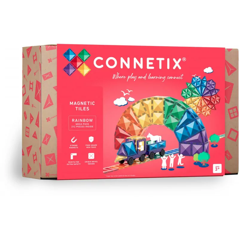 Connetix - Rainbow Mega Pack 212 Pc - Afterpay Available!