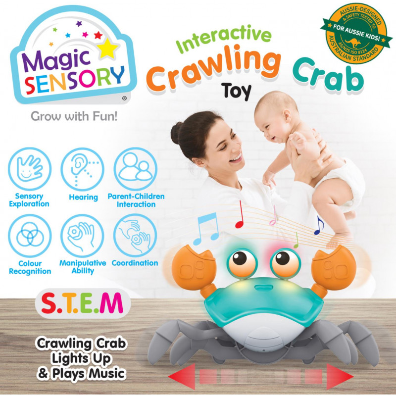 Interactive Crab Crawler (Blue) - Afterpay Available!