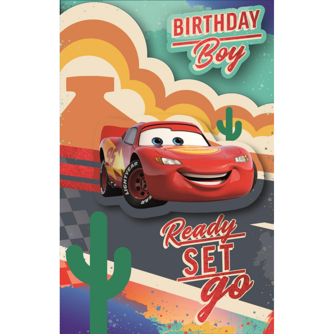 Disney Cars Birthday Boy Card - Afterpay Available!