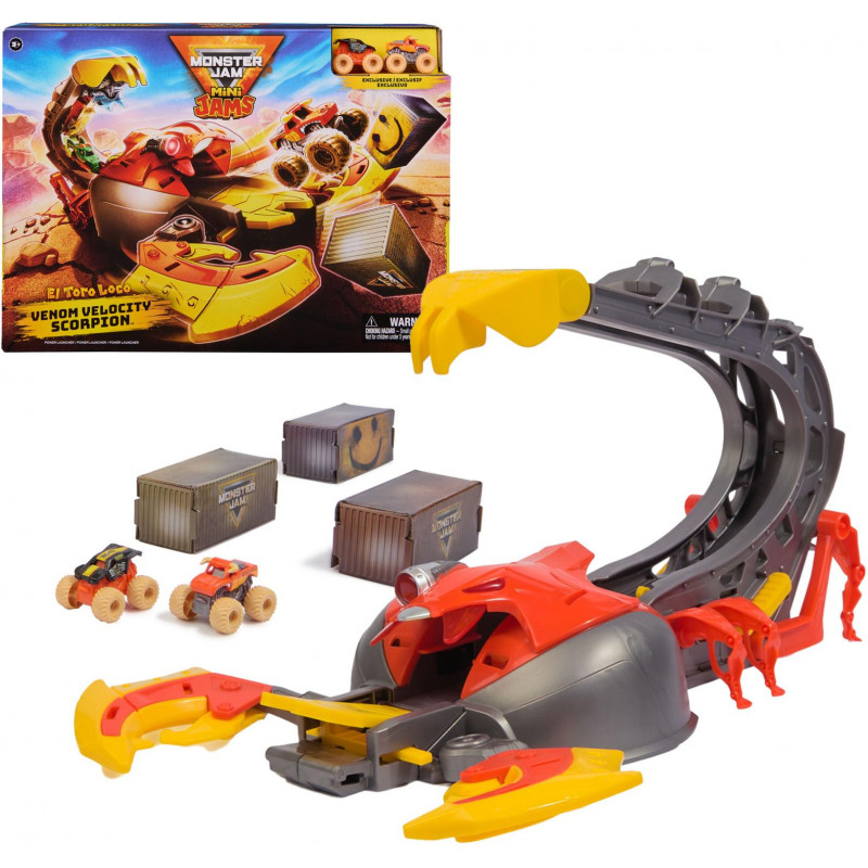 Monster Jam Mini Scorpion Playset - Afterpay Available!