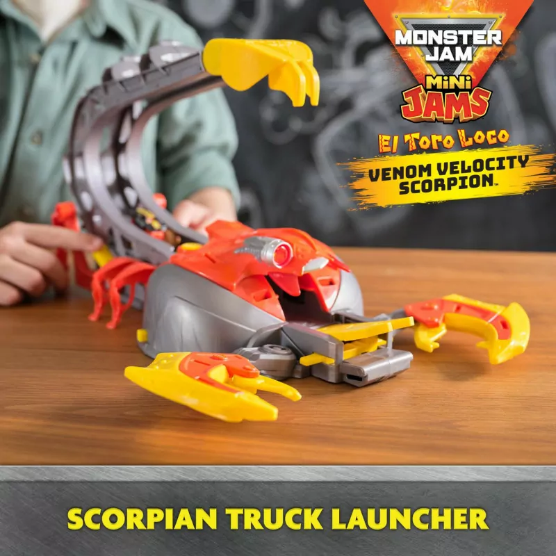 Monster Jam Mini Scorpion Playset - Afterpay Available!