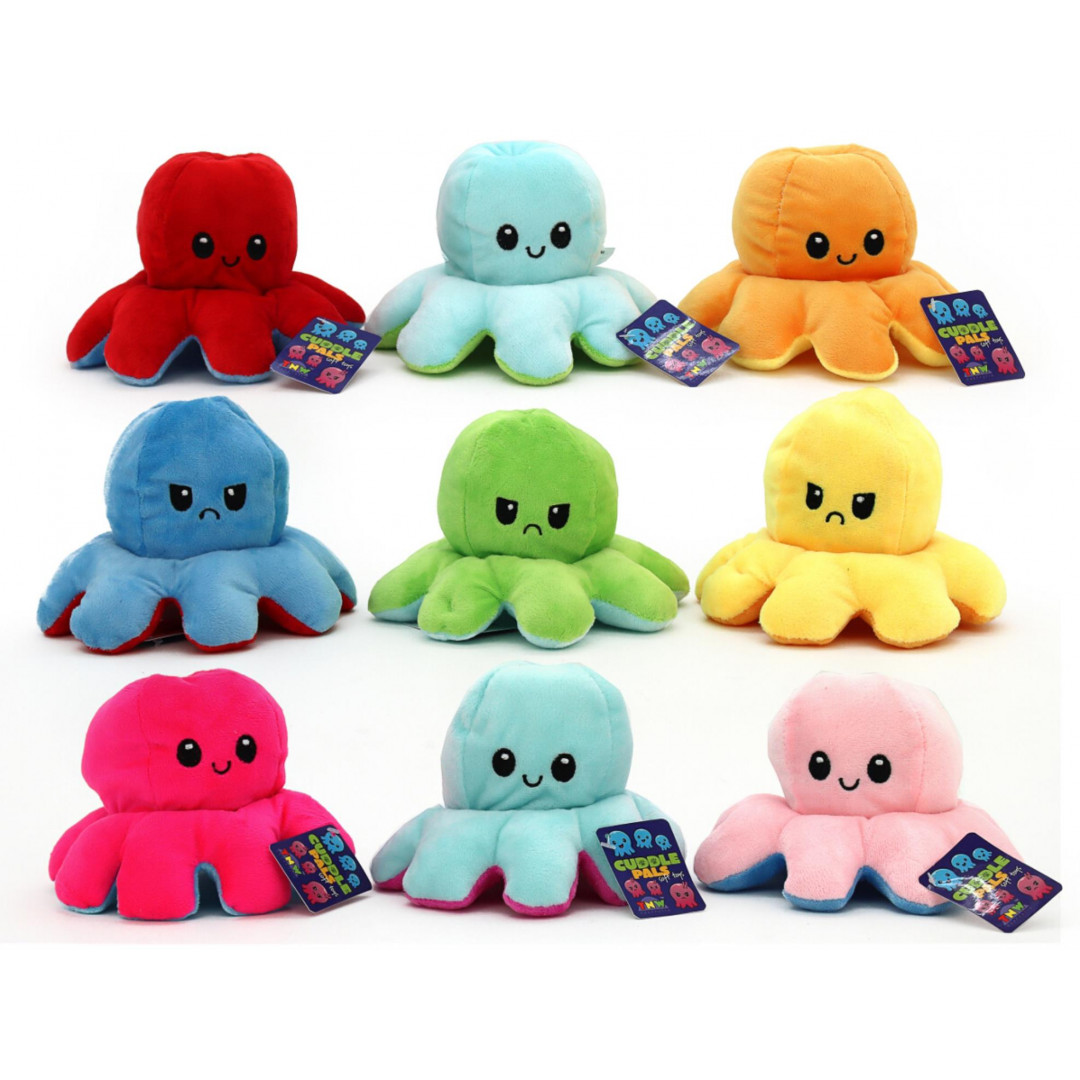 Plush - 18Cm Reversible Octopus Assorted - Afterpay