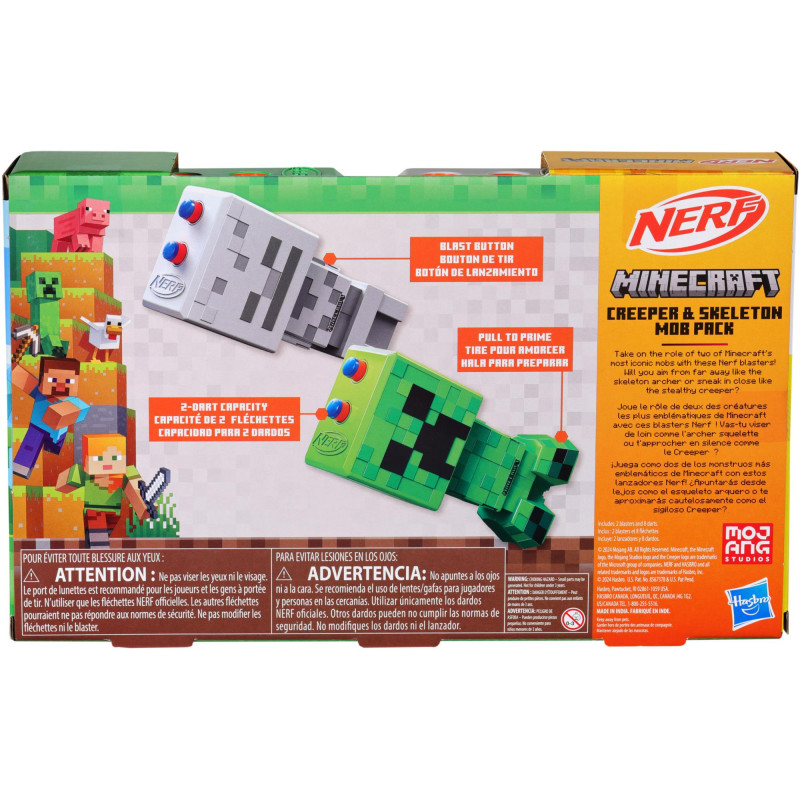 Nerf Minecraft Crp And Sklt Pack - Afterpay Available!