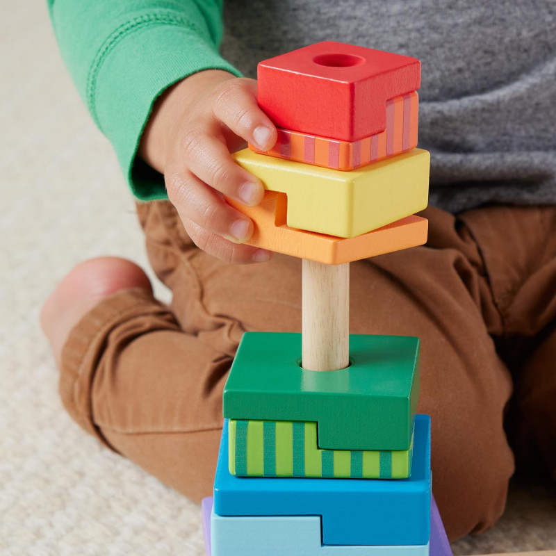 Fisher Price Wood Stacking Shape Sorter - Afterpay