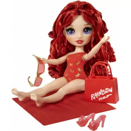 Rainbow High Swim & Style Fashion Doll- Ruby (Red)