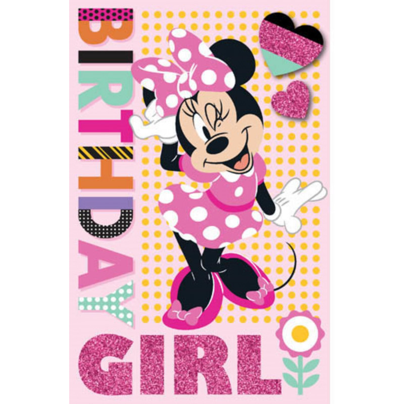 Minie Mouse Birthday Girl Card - Afterpay Available!