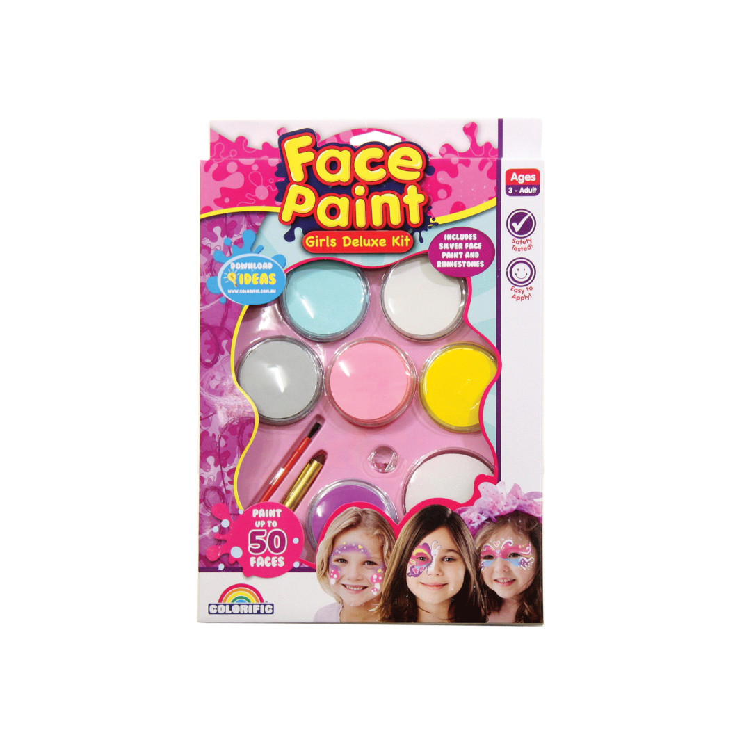 Colorific Face Paint Girls Deluxe Kit - Afterpay Available!