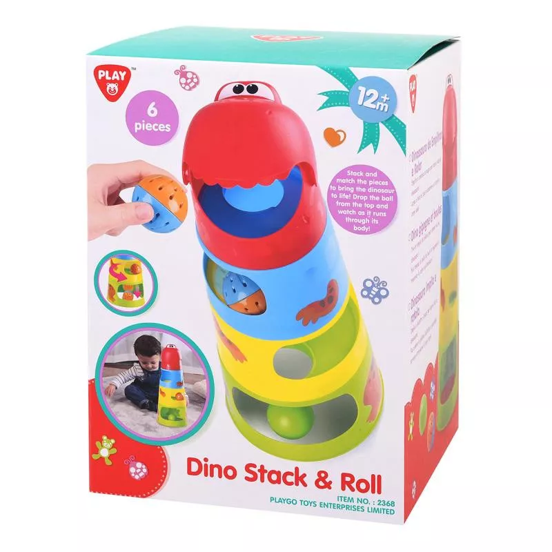 PLAY - Dino Stack & Roll - 6 Pcs - Afterpay Available!