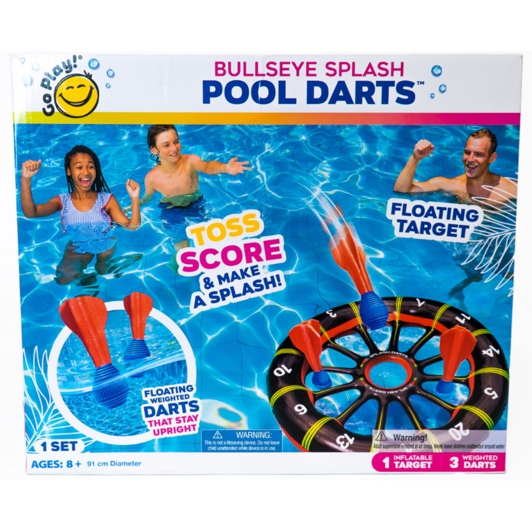 Go Play! Bullseye Splash Pool Darts - Afterpay Available!