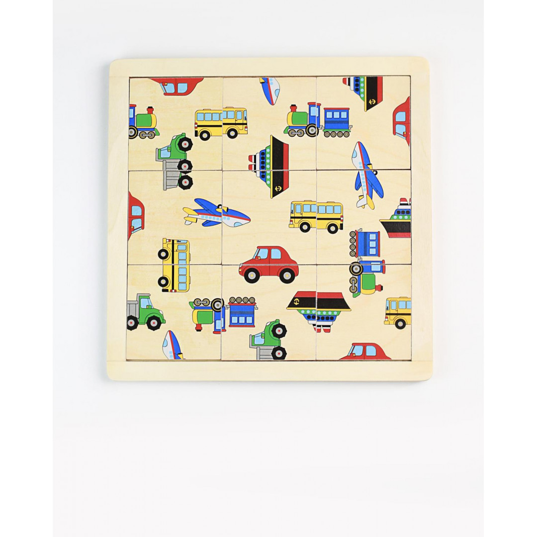 Matching Puzzle Vehicle 27X27cm - Afterpay Available!