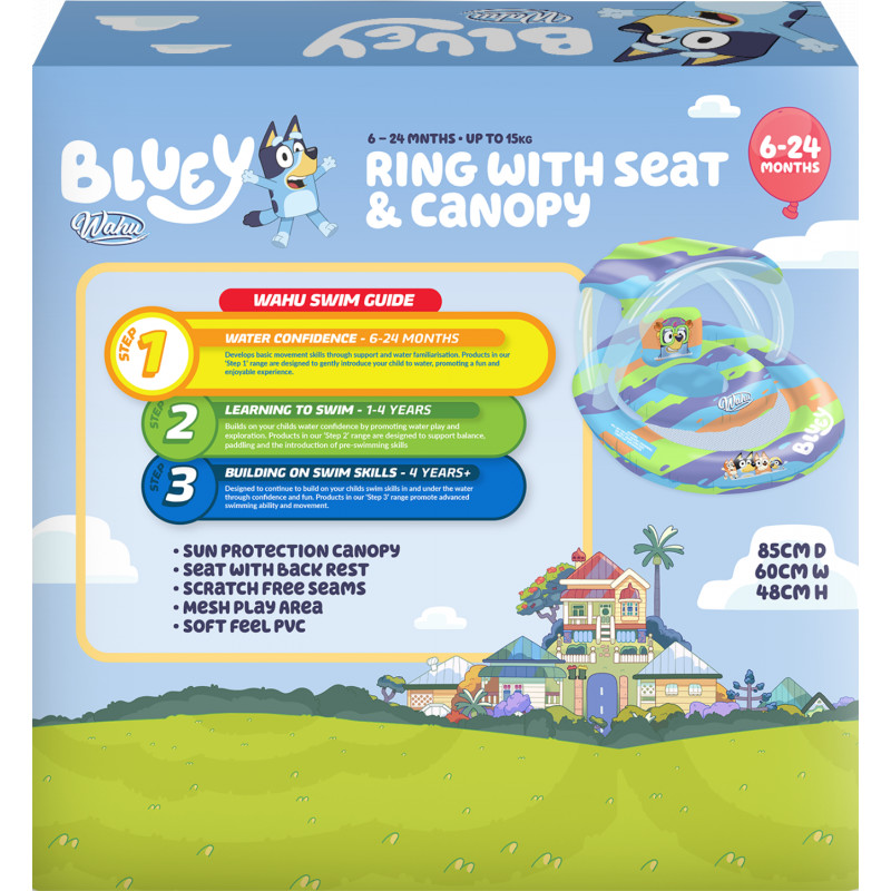 Bluey Ring With Seat & Canopy 6-24Mths-15Kg (Refresh)
