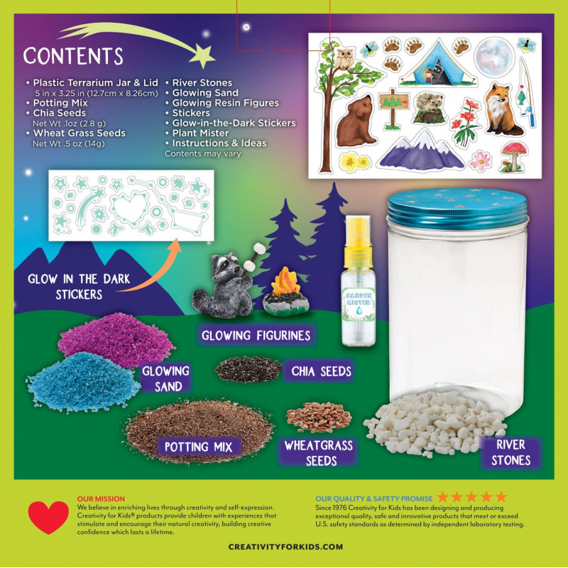Creativity For Kids Grow And Glow Terrarium - Afterpay