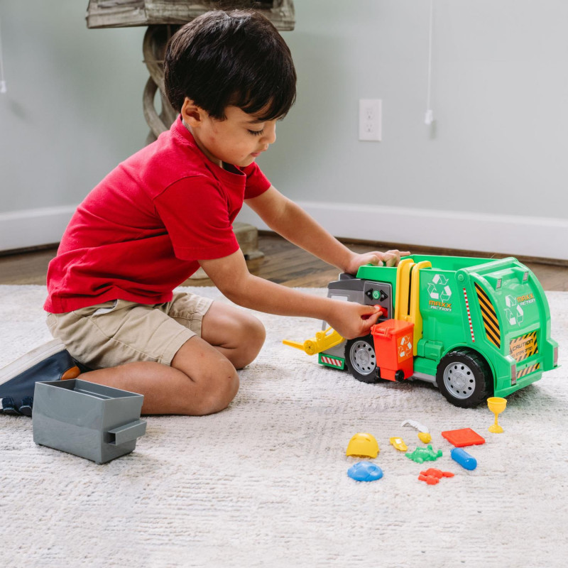 Maxx Action Motorized 'lights & Sounds' 3 In 1 Recycle