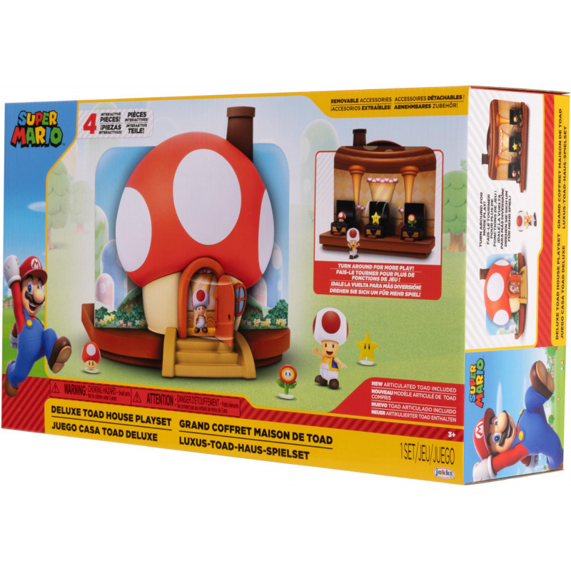 Nintendo Super Mario 2,5" Deluxe Toad House Playset