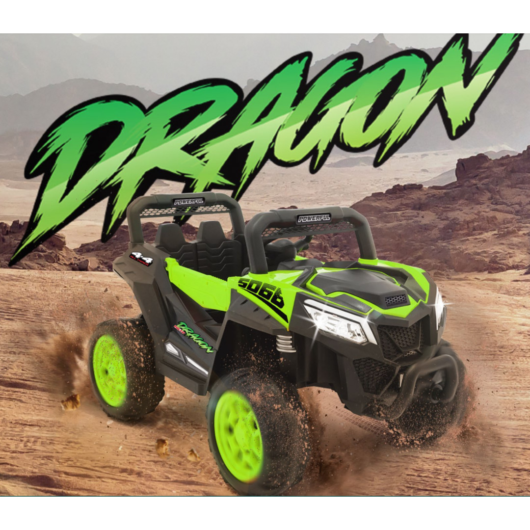 Dragon 12Volt UTV Vehicle Green - Afterpay Available!