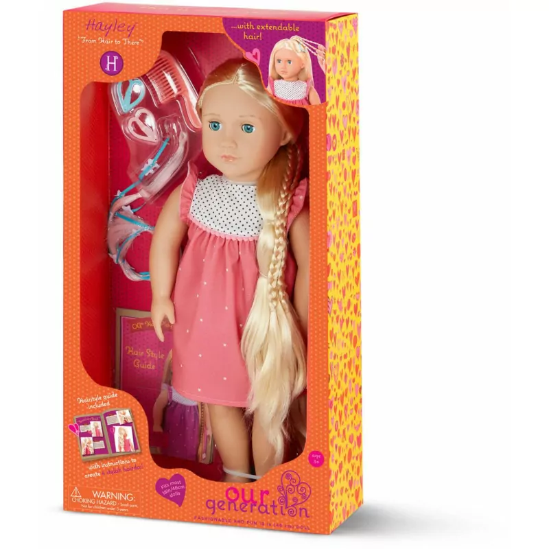 Our Generation Hair Grow Doll Hayley - Afterpay Available!