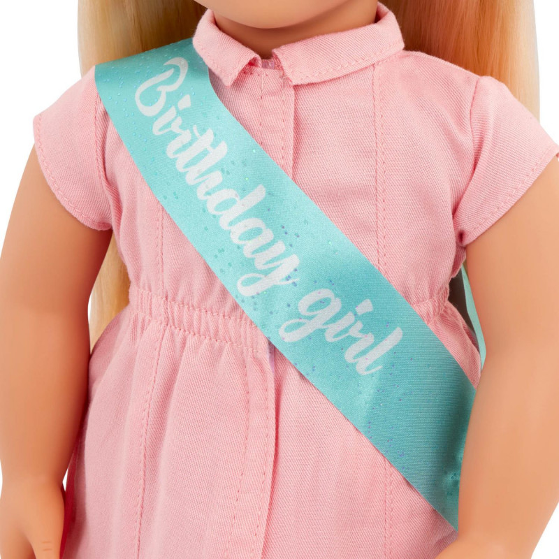 Our Generation Birthday Doll With Pink Dress Brenna