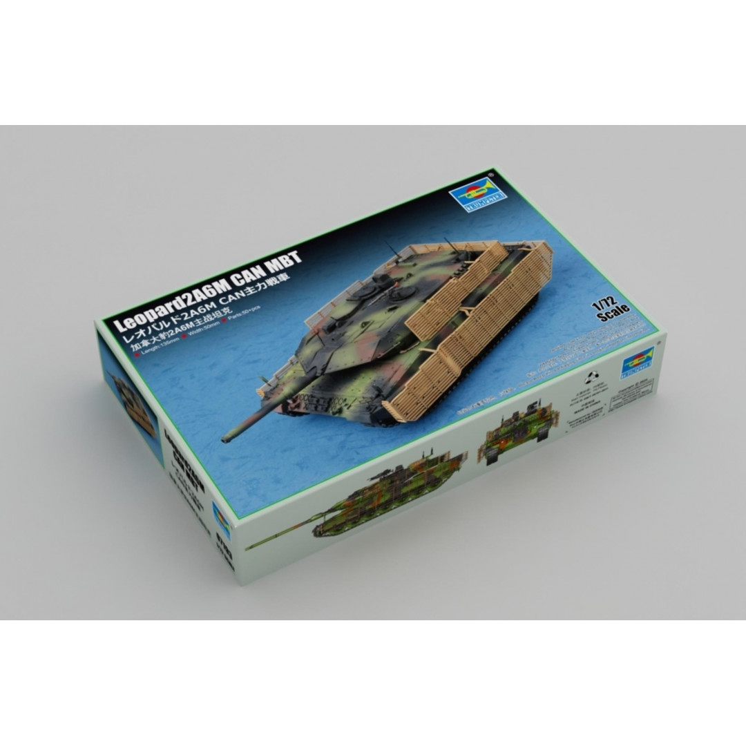 Trumpeter 1/72 Leopard2 A6M Can MBT Plastic Model Kit