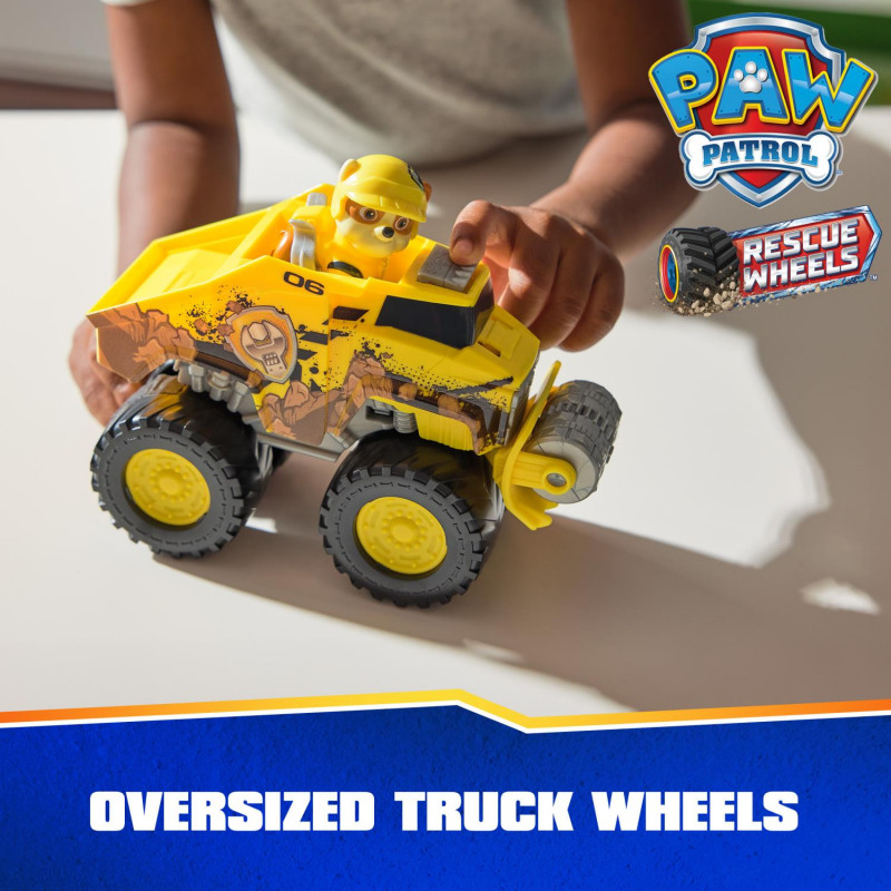 Paw Patrol Rescue Wheels Themed Vehicle - Rubble - Afterpay