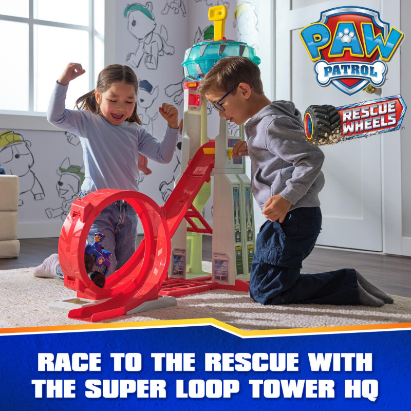 Paw Patrol Rescue Wheels Super Loop HQ Tower - Afterpay