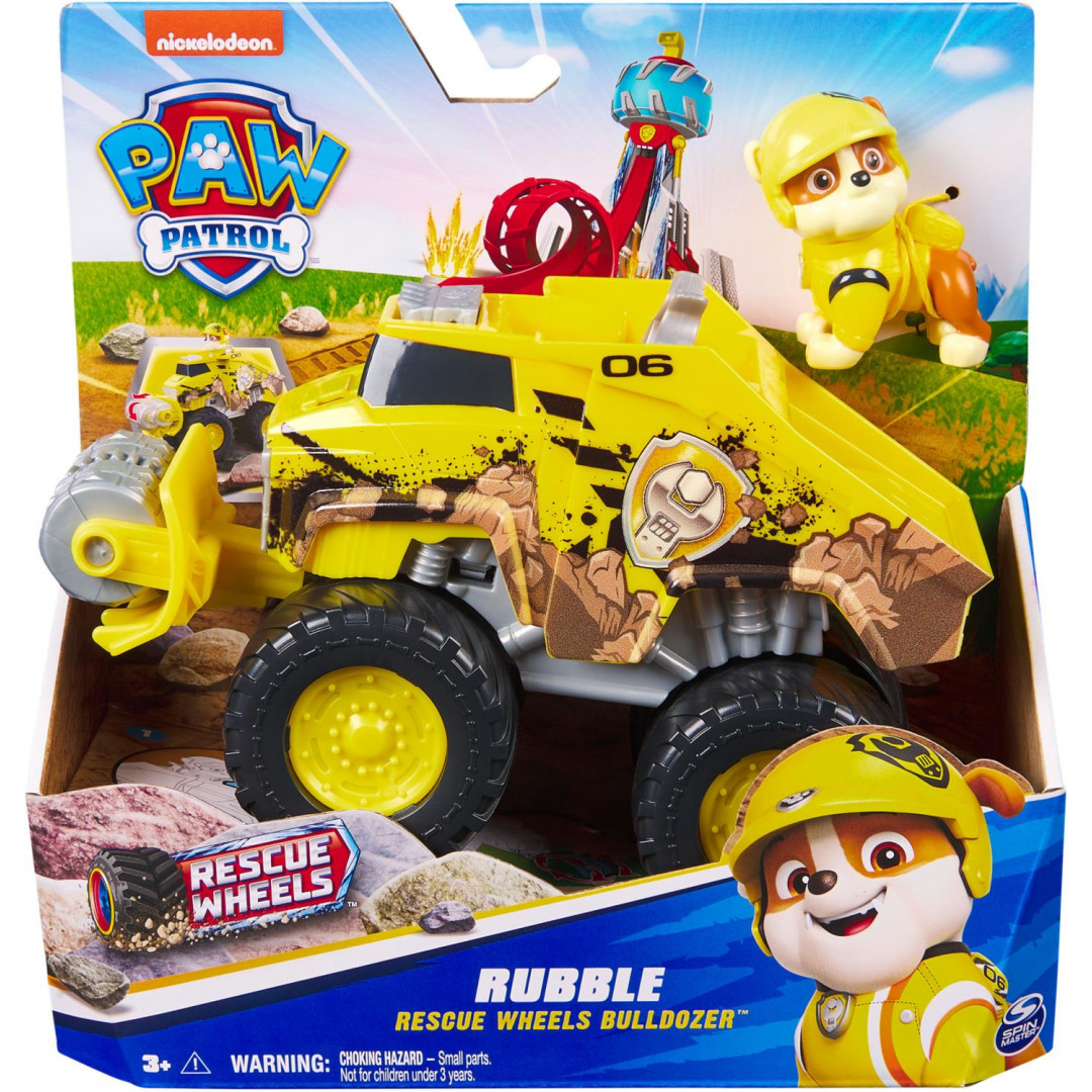 Paw Patrol Rescue Wheels Themed Vehicle - Rubble - Afterpay