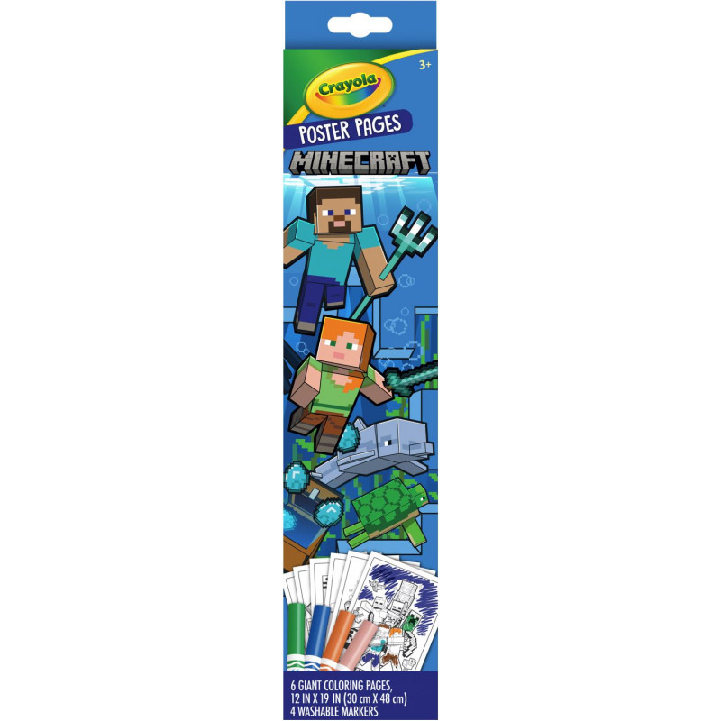 Crayola Poster Pages - Minecraft - Afterpay Available!