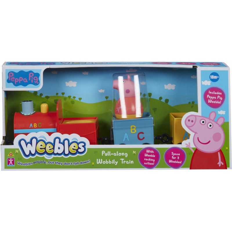 Weebles Peppa Pig Wobbily Train - Afterpay Available!