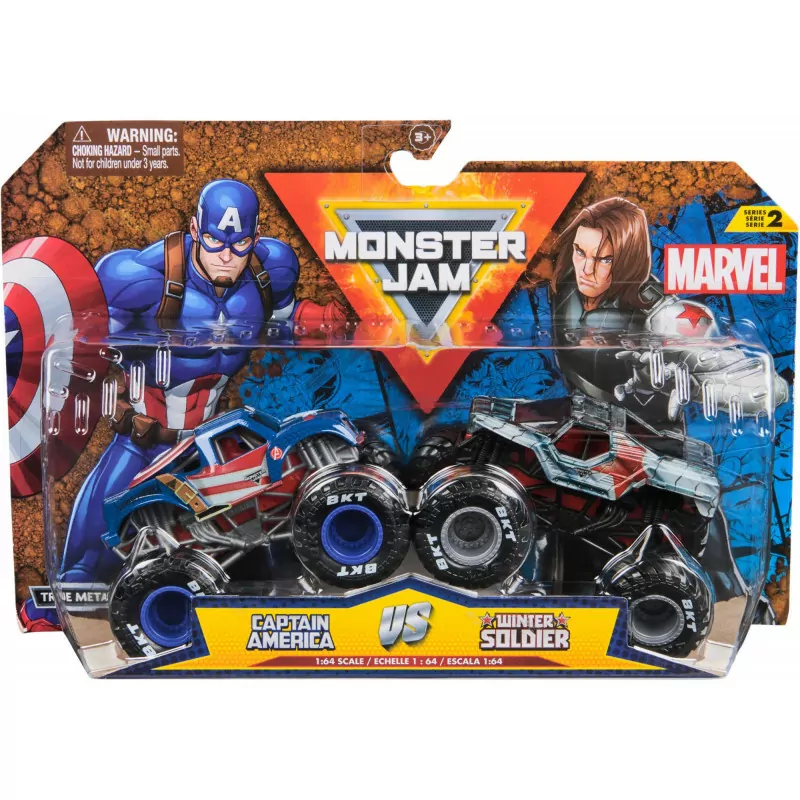 Monster Jam 1:64 Marvel 2 Pack - Afterpay Available!