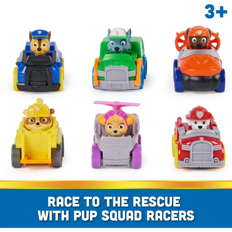 Paw Patrol Pup Squad Core Racers 6Pk - Afterpay Available!