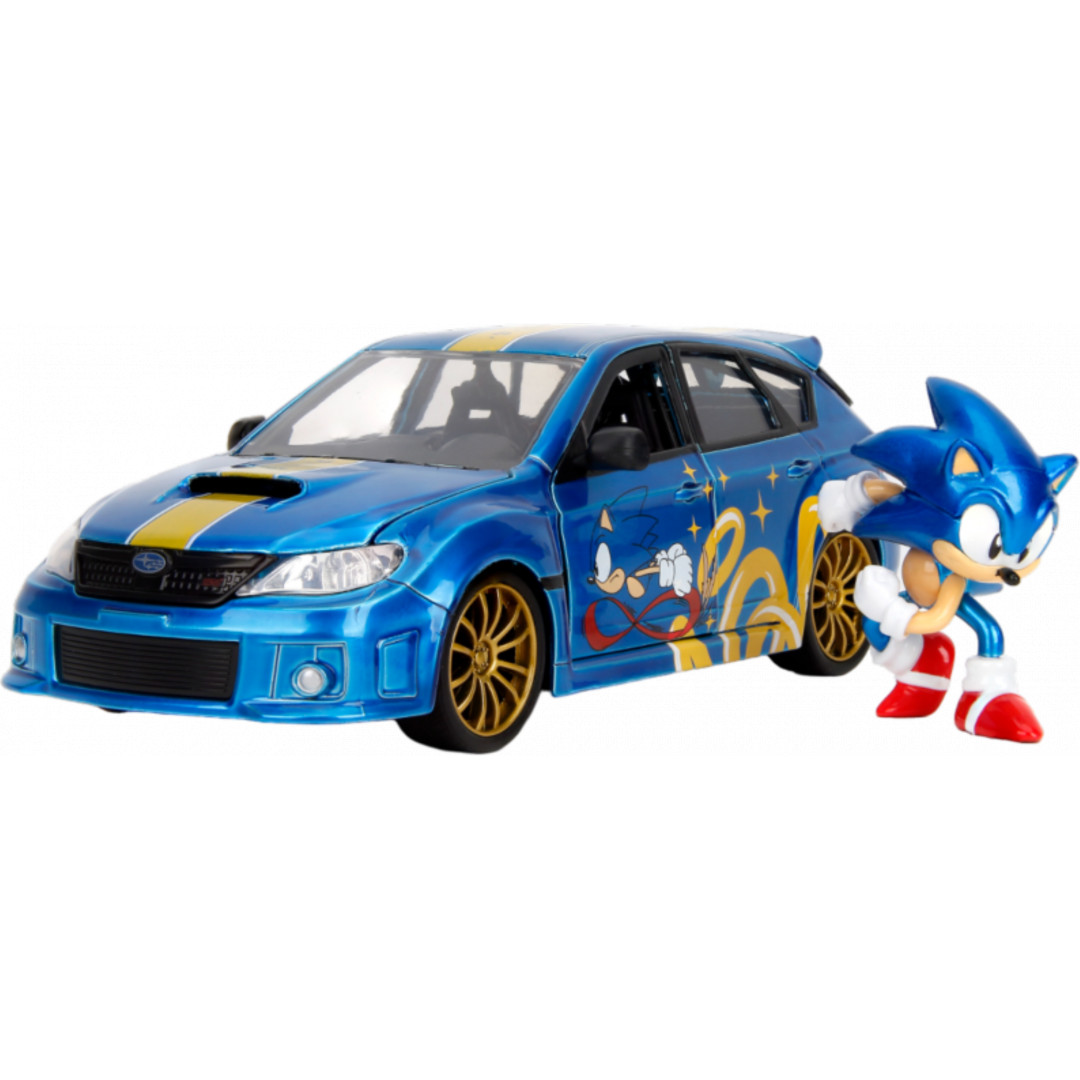 Sonic - Subaru STI w/Sonic Figure 1:24 Scale - Afterpay