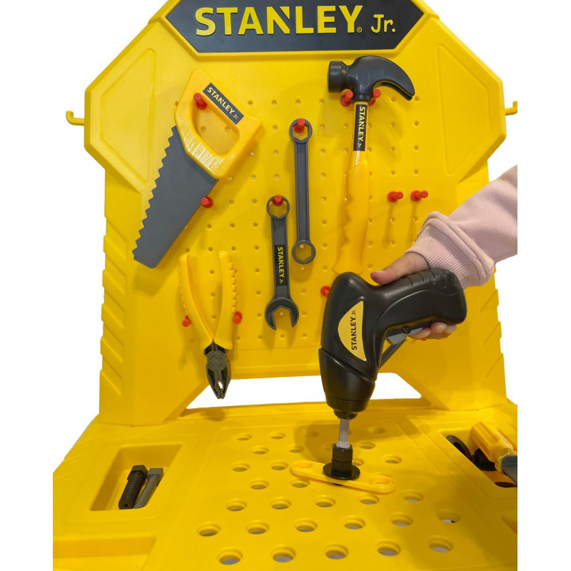 Stanley Jr Workbench Tool Set & Power Drill 140Pc