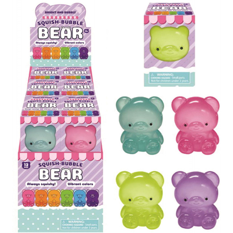 Squeeze Bubble Bear 8Cm - Afterpay Available!