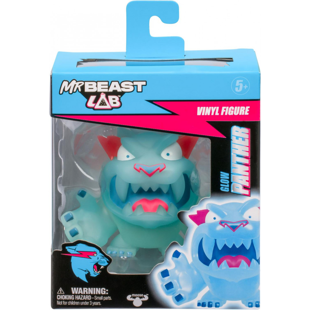 MrBeast Lab Vinyl Figure Pack - Glow Panther - Afterpay
