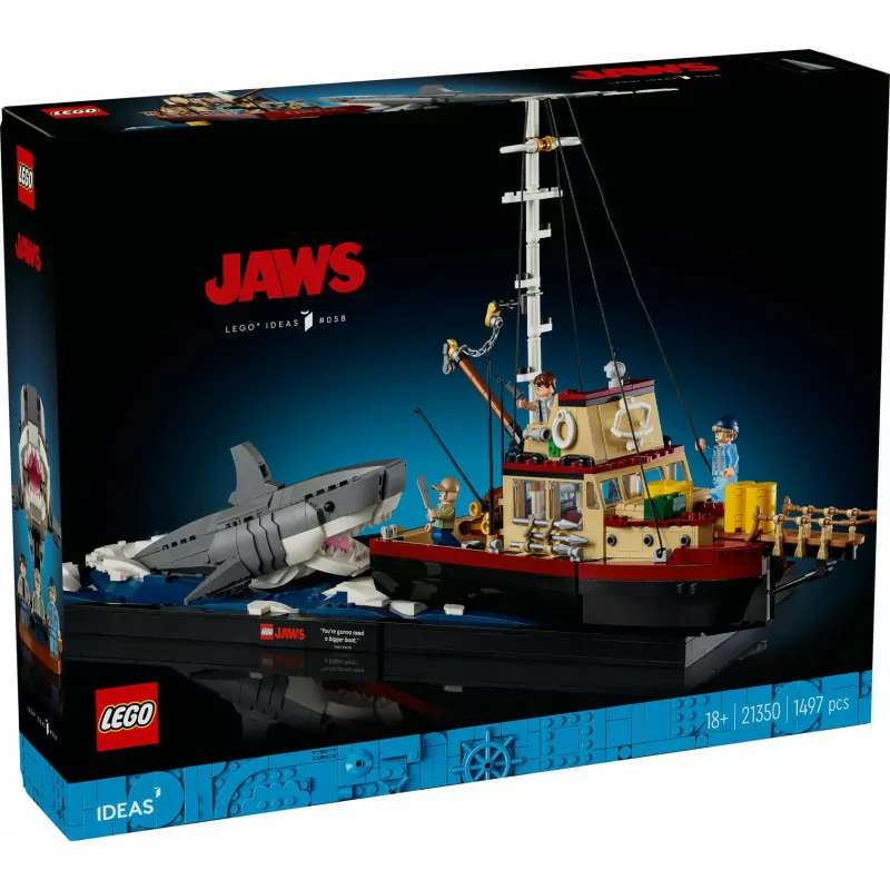 LEGO Ideas Jaws and Orca Boat 21350 - EXCLUSIVE - Only at