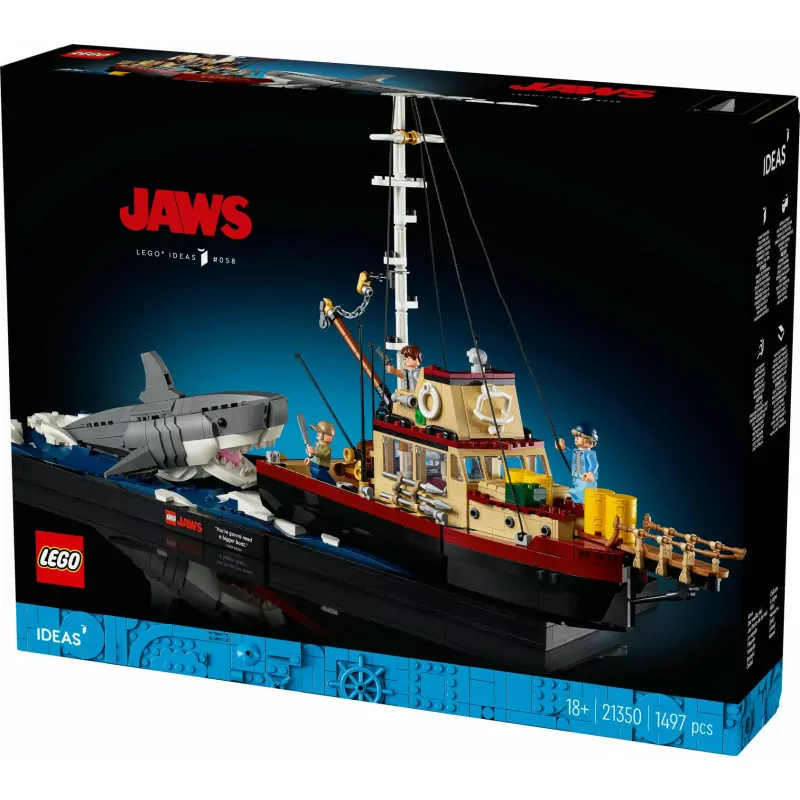 LEGO Ideas Jaws and Orca Boat 21350 - EXCLUSIVE - Only at