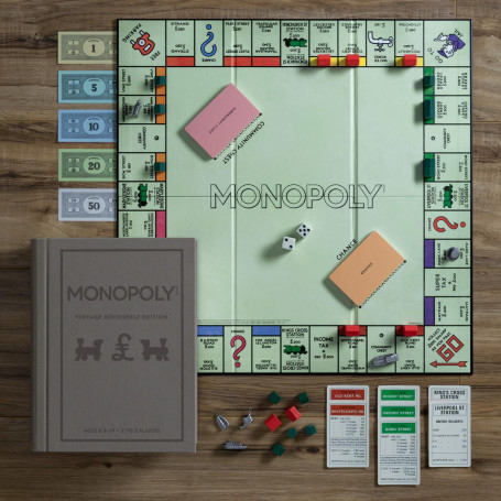 Monopoly Linen Bookshelf Edition UK - Afterpay Available!