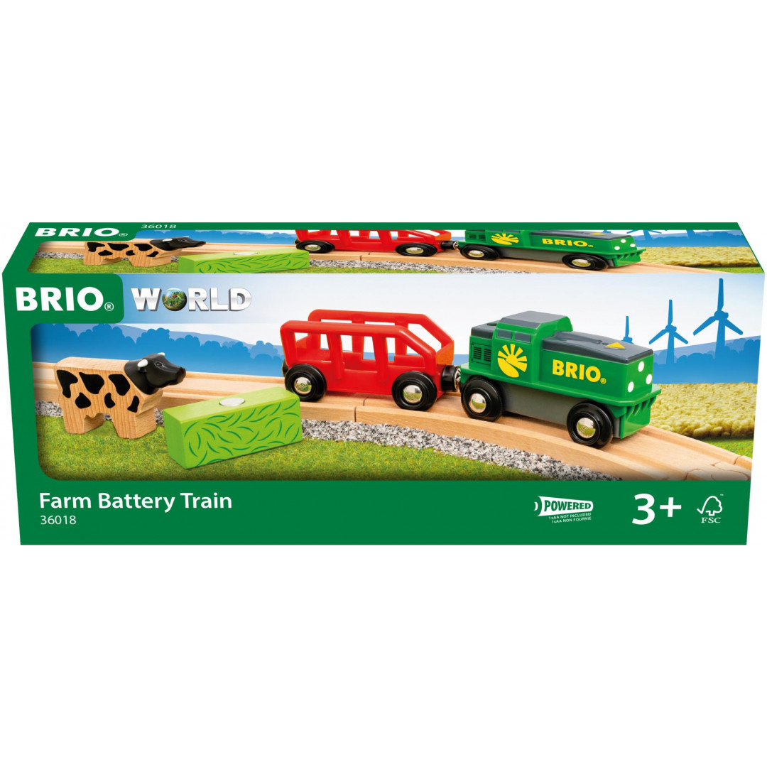 Brio - Farm Battery Train 4 Pieces - Afterpay Available!
