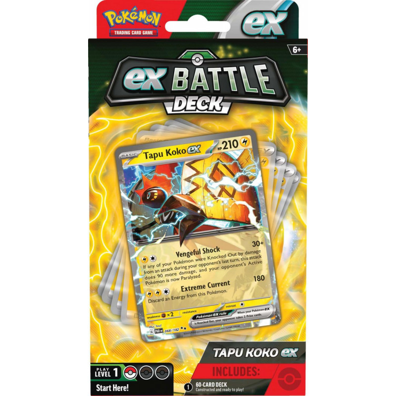 Pokemon Trading Card Game: Tapu Koko Ex/Iron Leaves Ex